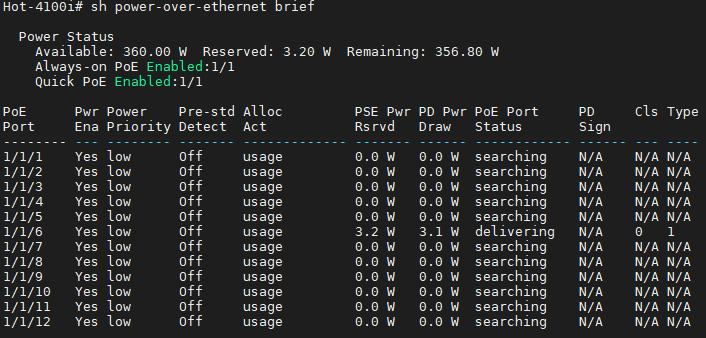 Howto: Always-on POE | Wired Intelligent Edge