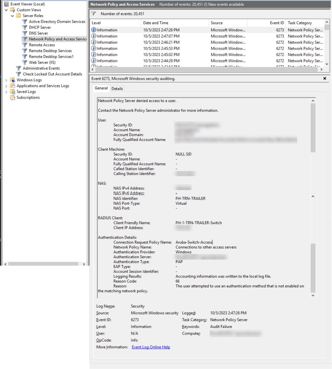 Radius Authentication Using MS NPS Server | Wired Intelligent Edge