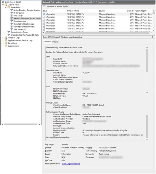Radius Authentication Using MS NPS Server | Wired Intelligent Edge