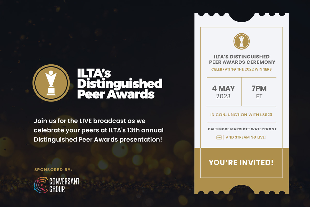 2022 Recipients - ILTA's Distinguished Peer Awards