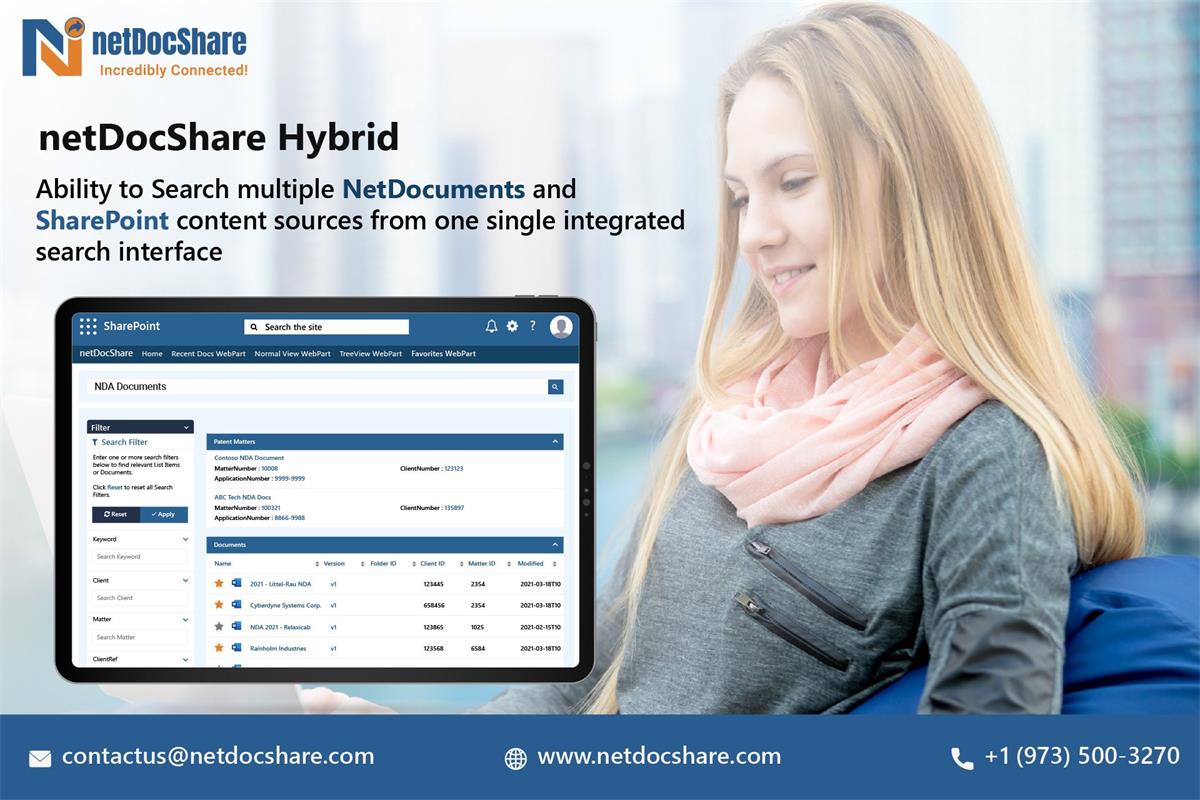 How to search NetDocuments and SharePoint content sources from one single integrated search ...