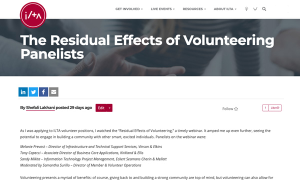 Volunteer - ILTA