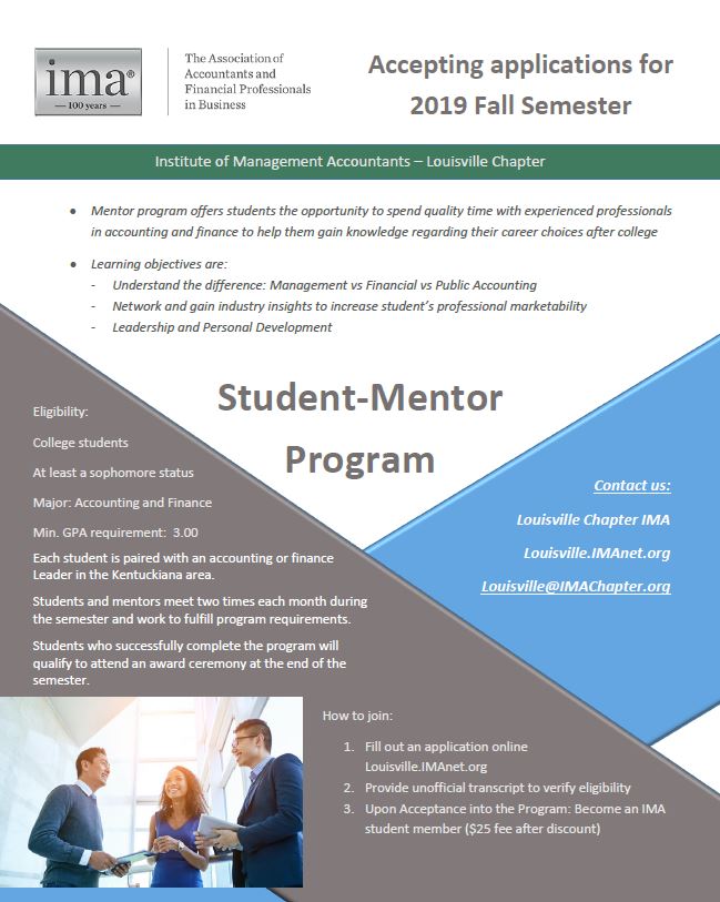 Student Mentor Program - Louisville Chapter
