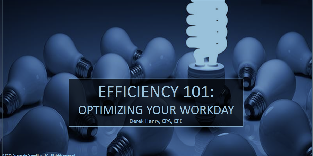 Excel: Efficiency 101: Optimizing Your Workday and Embracing the Future ...
