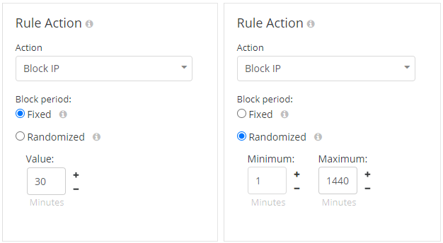 Customize security block durations - Cloud WAF | Imperva Cyber Community