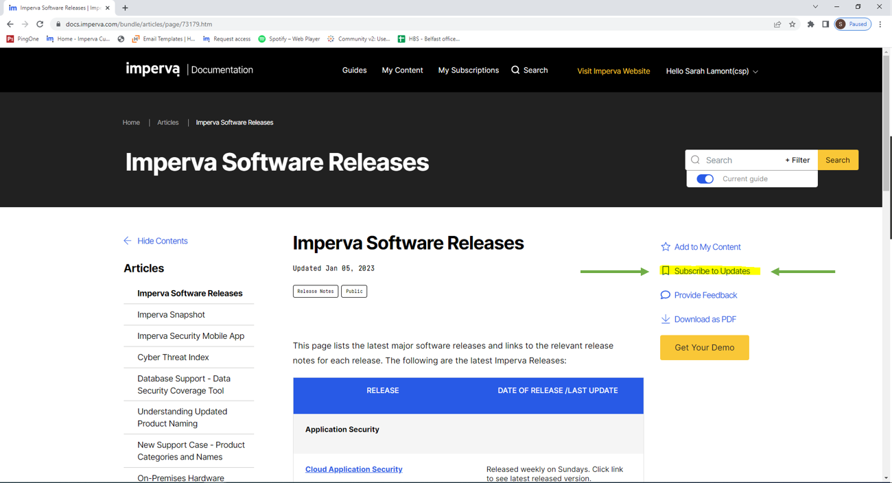 Release Notes January 8, 2023 | Imperva Cyber Community