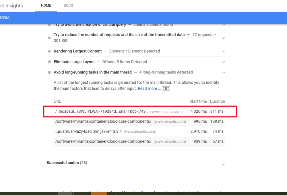 Incapsula -script affects Google-pagespeed | Imperva Cyber Community