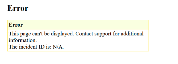 Incident id N\A in the error logs | Imperva Cyber Community