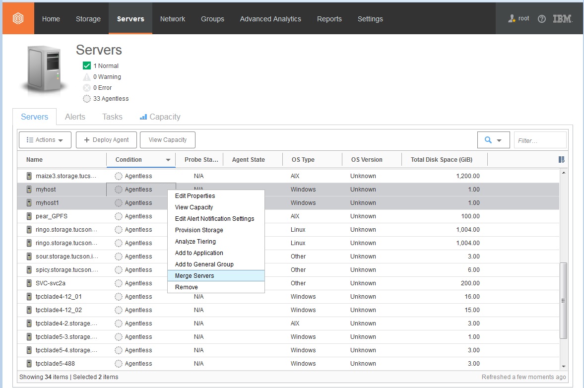 IBM Spectrum Control: Agentless servers tip - how to handle an ...