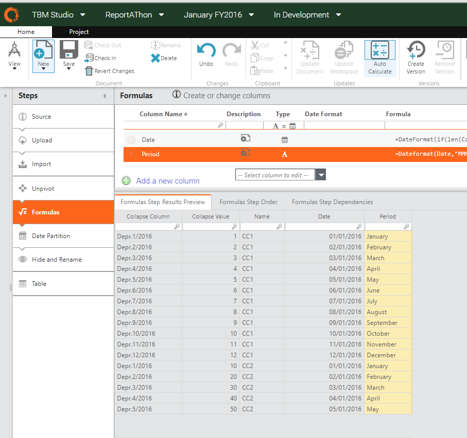 How to Dynamically Change Period/FY Headers | IBM Apptio