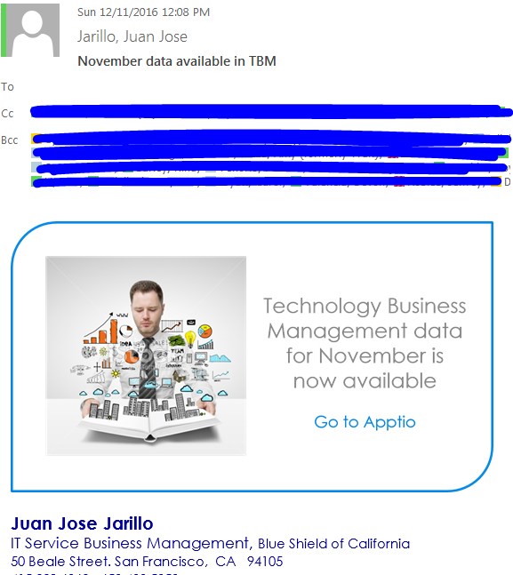 UPMC TBM/Apptio Newsletter | IBM Apptio