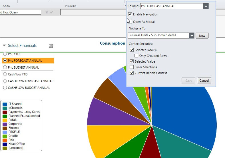 Can Column Picker selection follow the Drill-Down ? | IBM Apptio