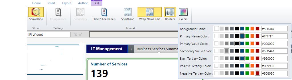 Invert Metric KPI colors | IBM Apptio