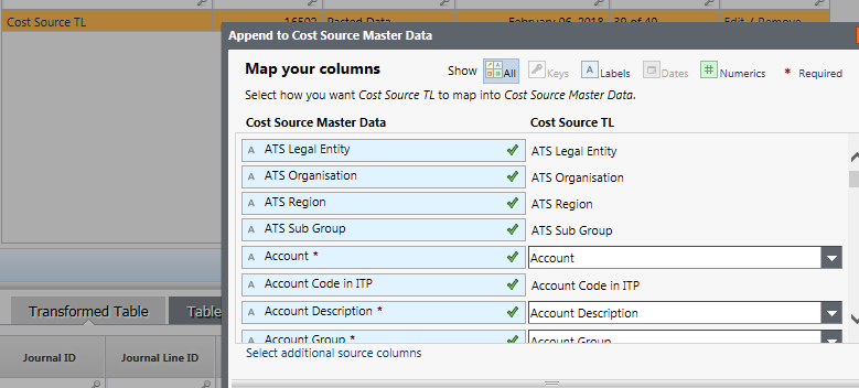 How do I add a custom column to a master data table? | IBM Apptio