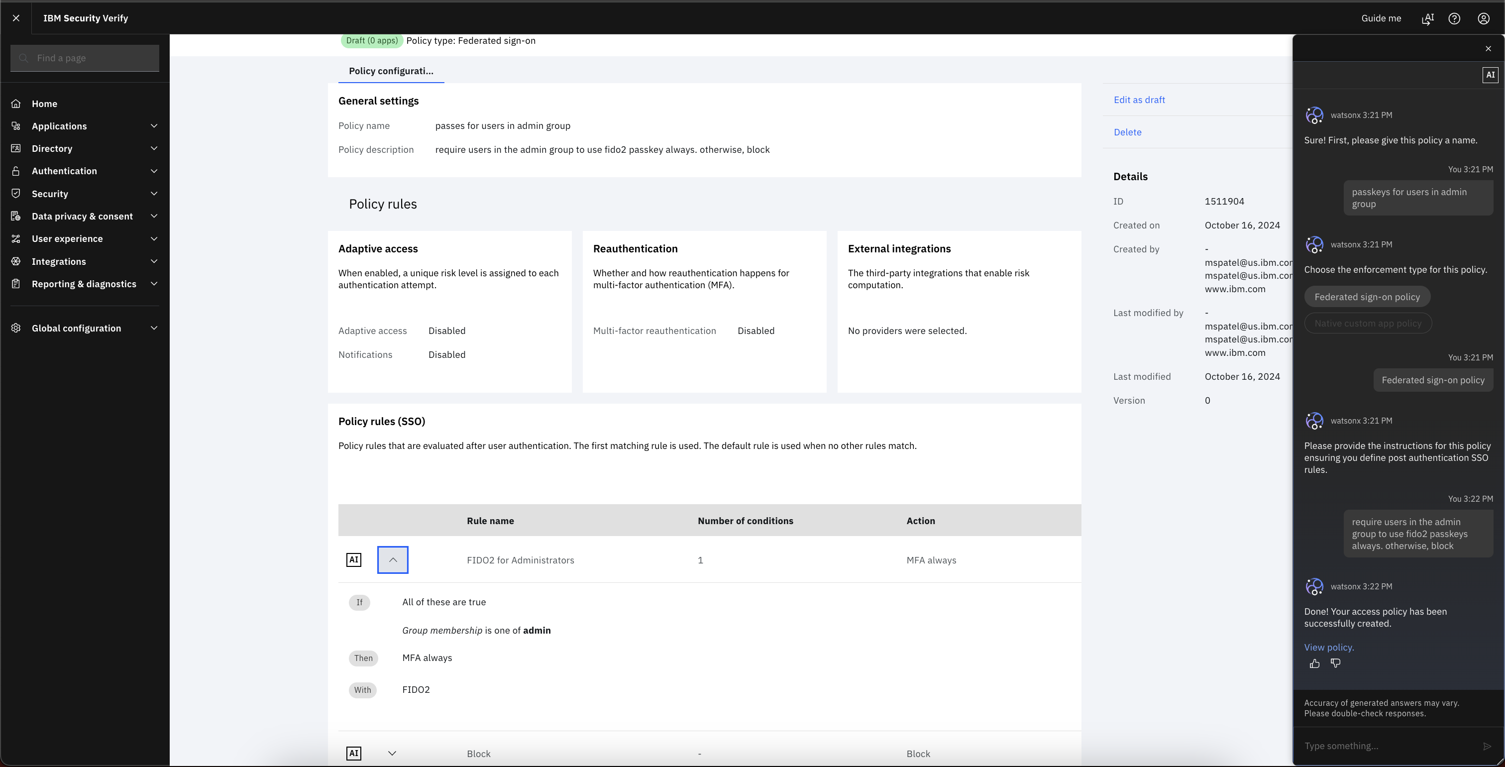 Streamline jobs to be done with Gen AI Assistant within IBM Verify