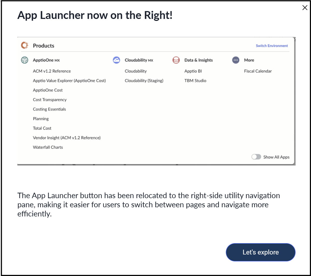 Feature Engagement Update: App Launcher Button Relocation