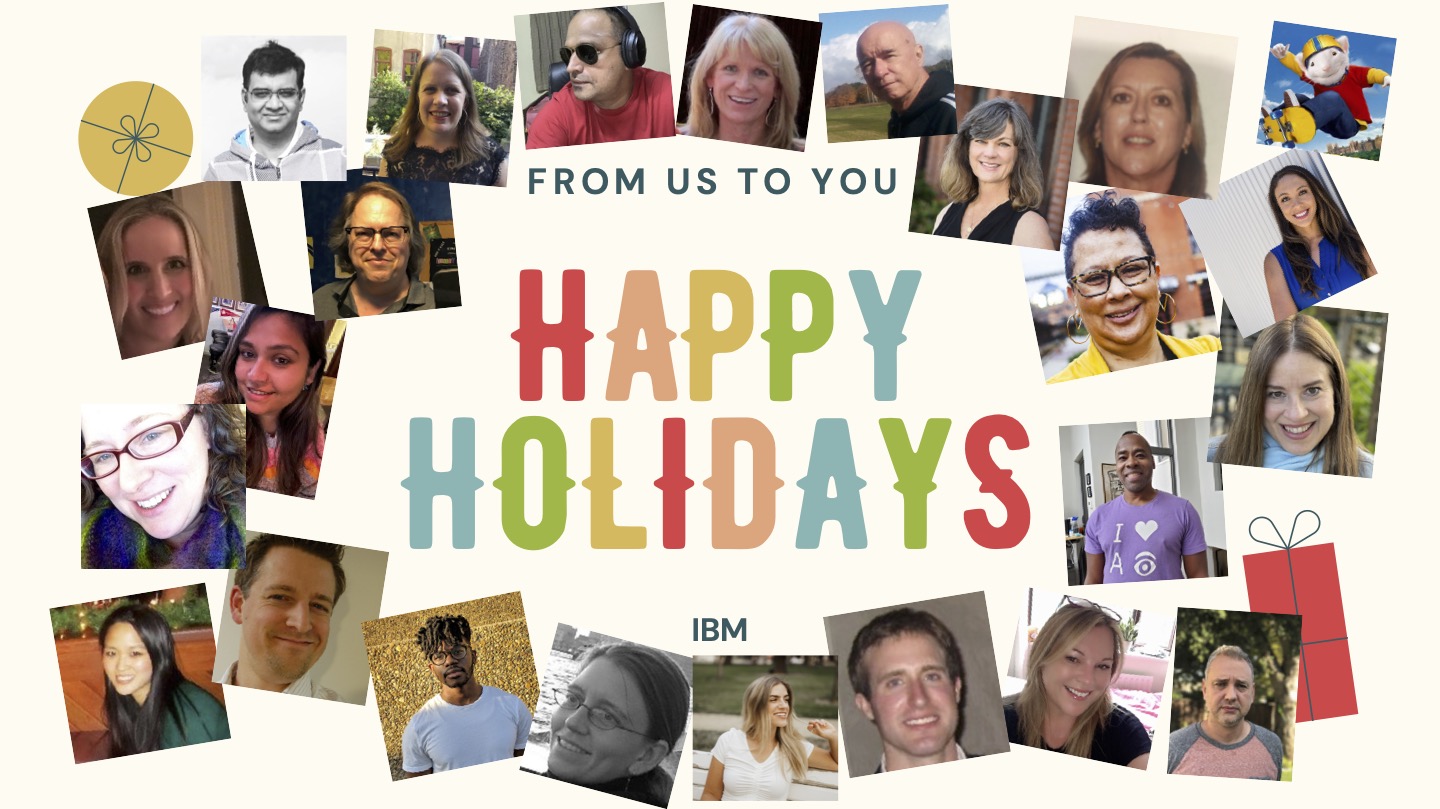 Happy Holidays from the IBM Community!