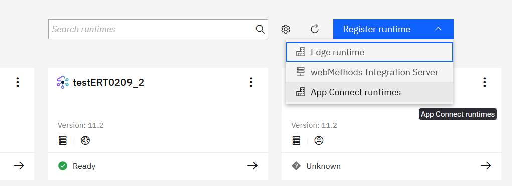 Manage IBM App Connect Enterprise (ACE) integration nodes in IBM webMethods Hybrid Integration ...