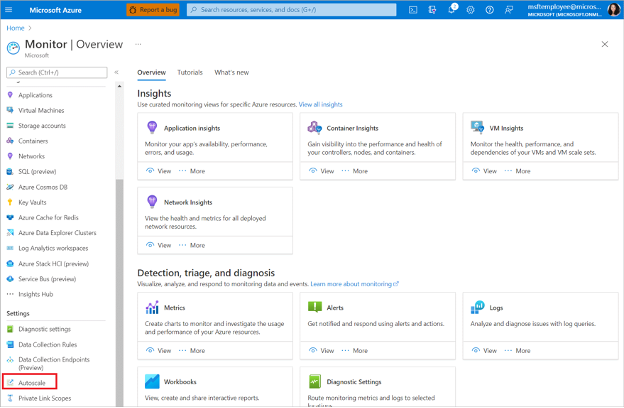How to autoscale Azure resources