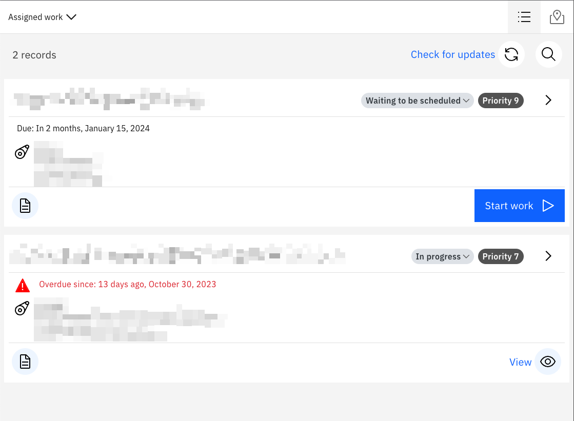 Sort order of Work orders in TECHMOBILE | Maximo