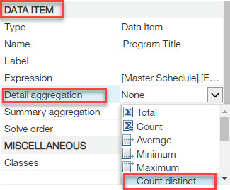 Count Distinct Multiple Fields | Cognos Analytics