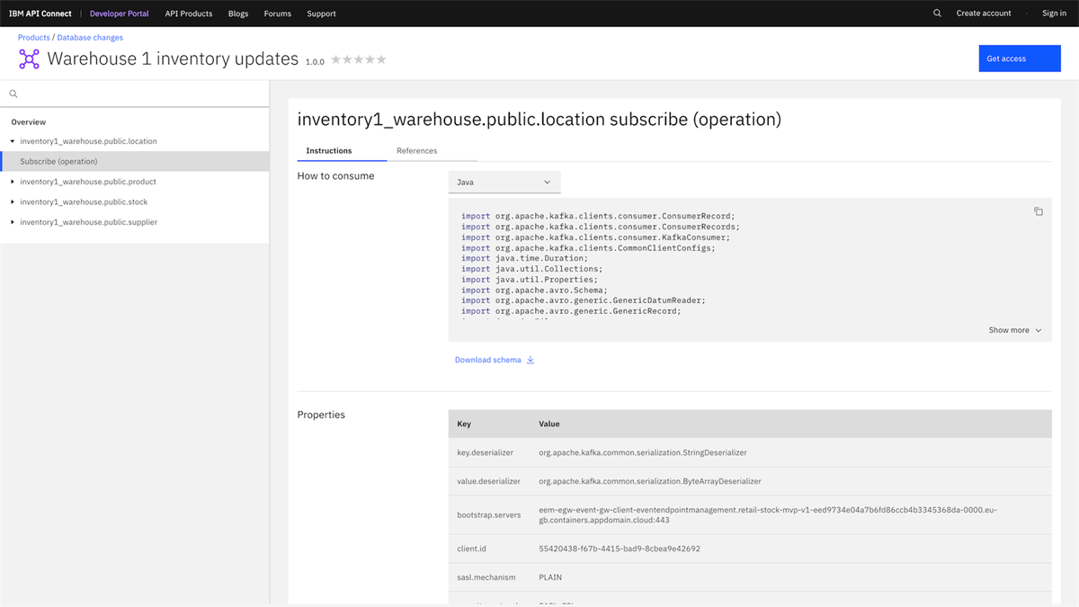 Connecting Kafka client applications to Event Endpoint Management