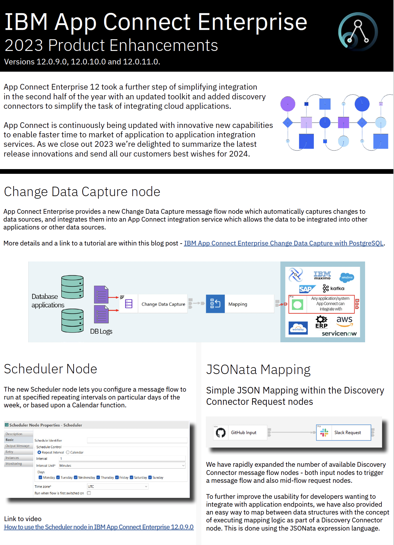 IBM App Connect Enterprise - 2H Product Enhancements Summary Flyer 2023
