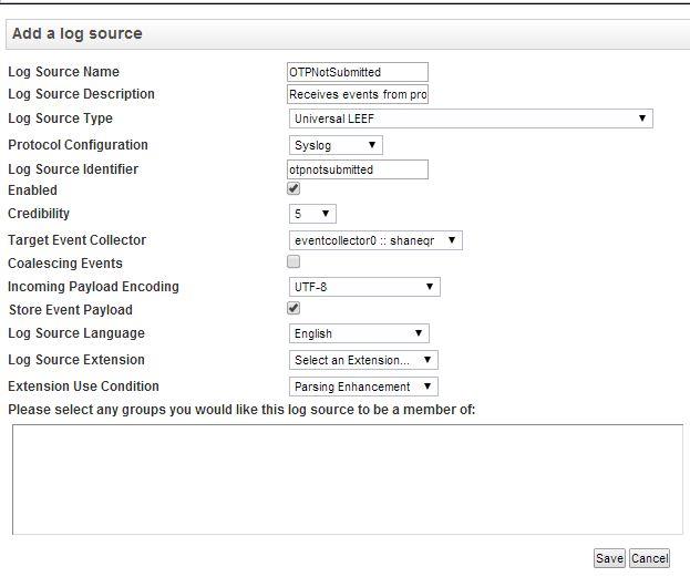 QRadar Custom Events and Event Enrichment