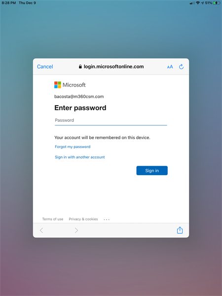 Setting up Modern Authentication for MaaS360 - Part1 (Mail Access)
