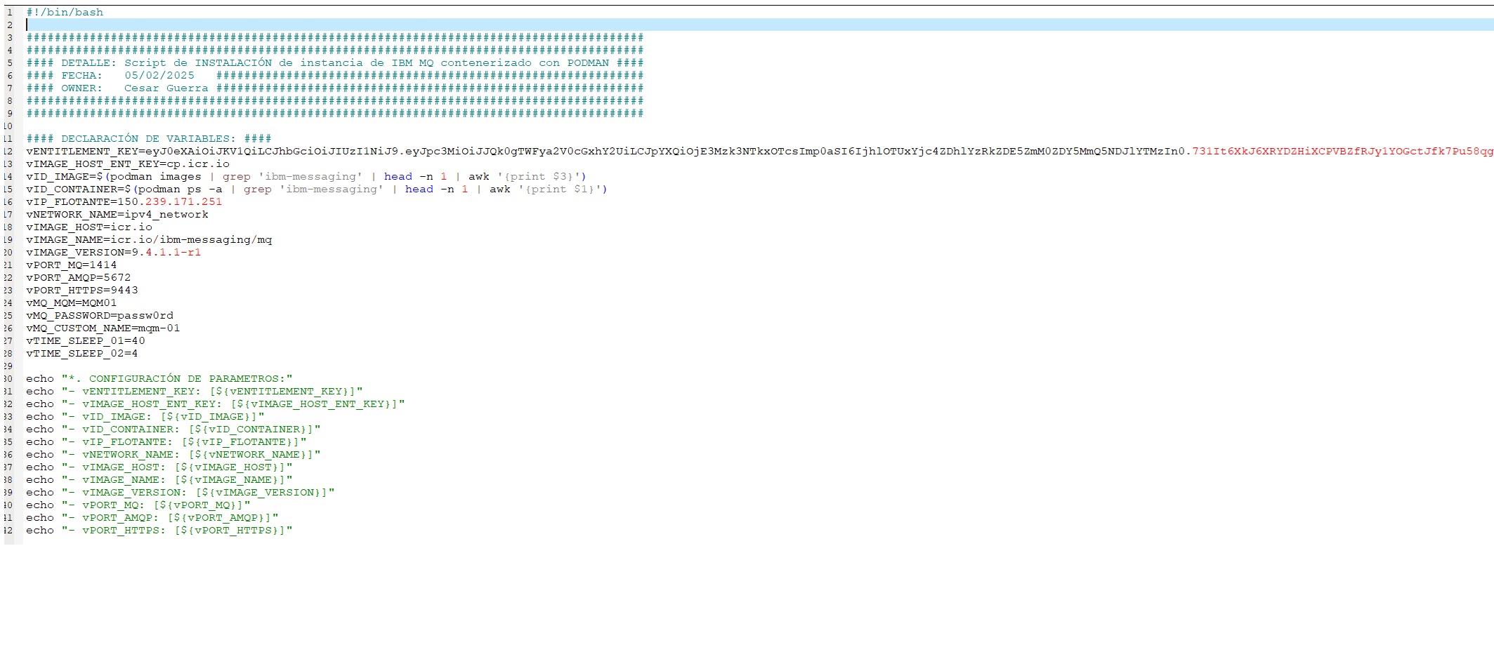 DEPLOY 'IBM MQ' IN POSTMAN (SCRIPT: .sh)