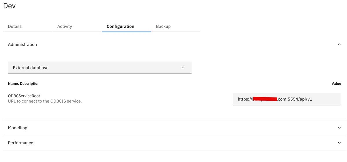 PAaaS Configure Database access