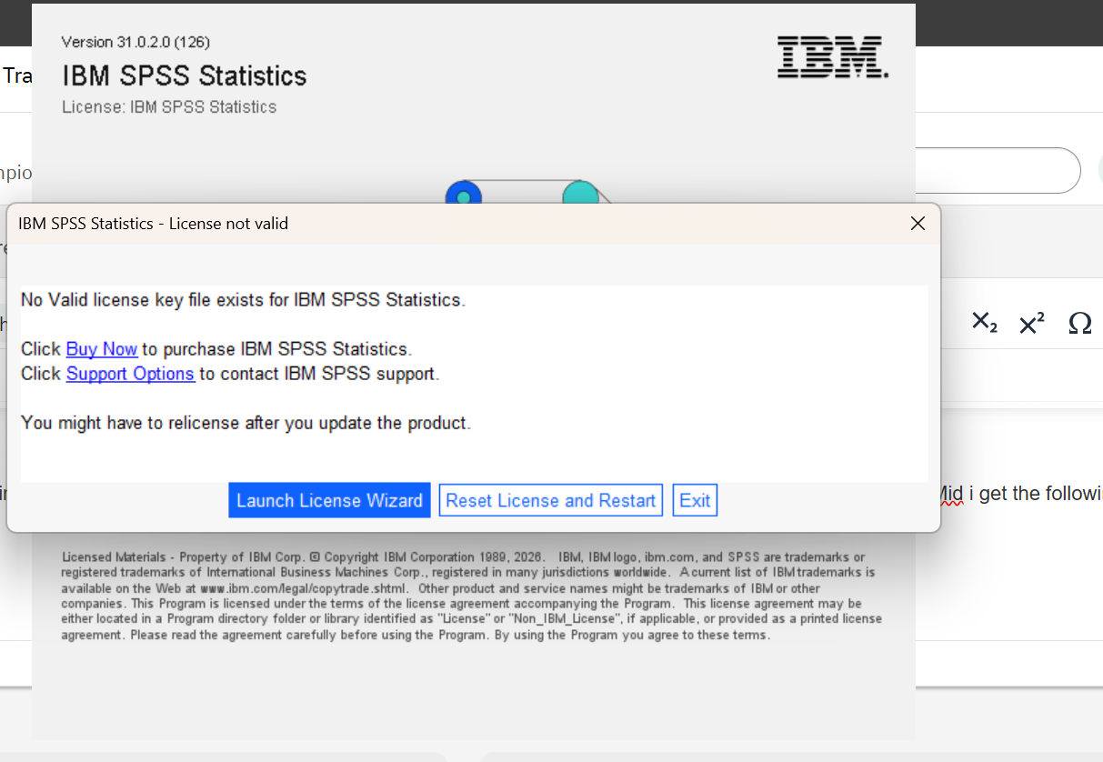 SPSS Free Trial Login Error | SPSS Statistics