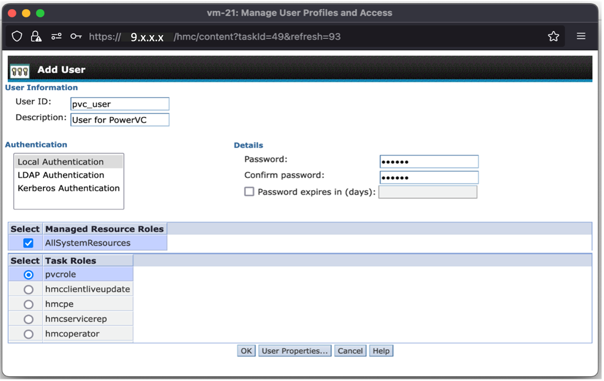 Register HMC with a non-hscroot user from PowerVC