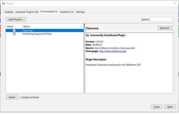 ClearCase integration with NetBeans
