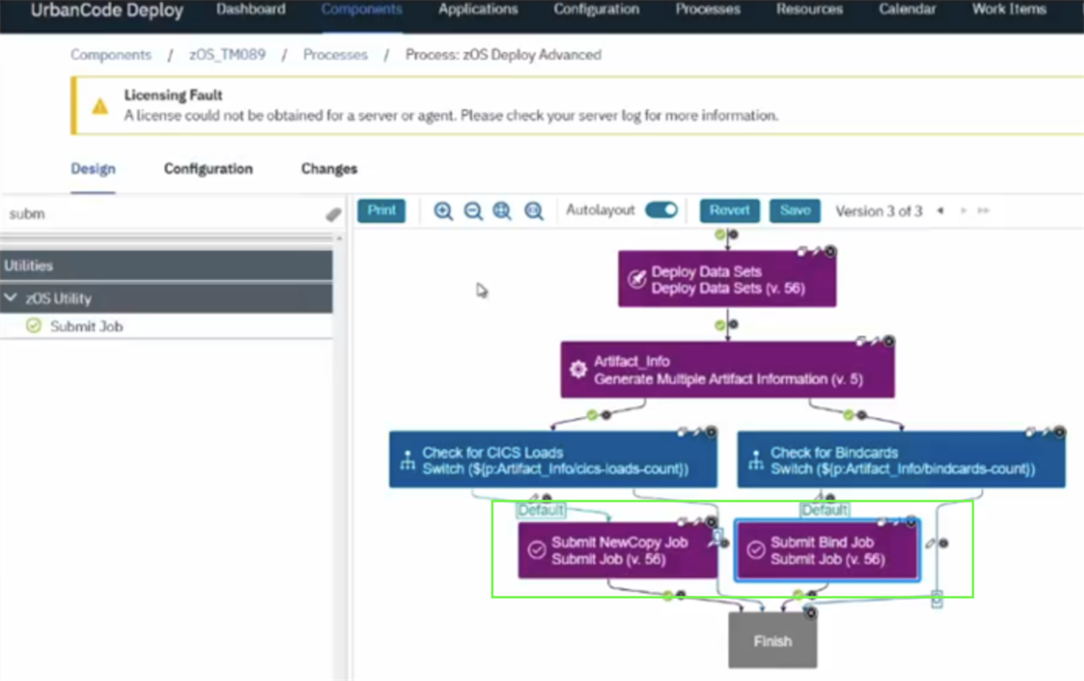 Using IBM UrbanCode Deploy (UCD) to perform an advanced deployment to zOS that includes a CICS ...