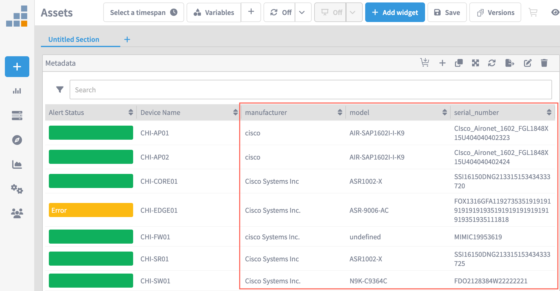 Adding Useful Device Asset Metadata from the ENTITY-MIB into SevOne NMS