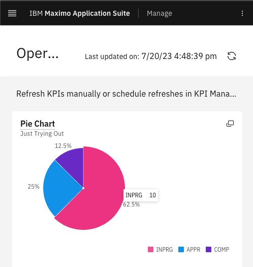 How to use count of work order in maximo operational dashbords mas8 ...