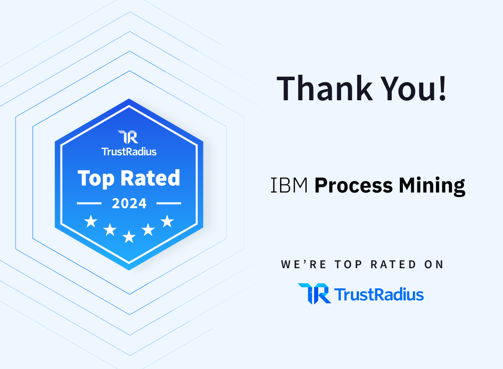 IBM Process Mining Wins TrustRadius 2024 Top Rated Award
