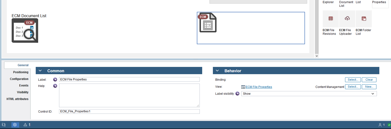 Implementation ECM File Properties | BPM, Workflow, and Case