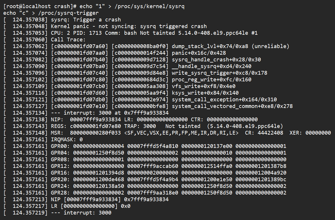 Linux kernel crash-dump mechanism ( KDUMP and FADUMP )