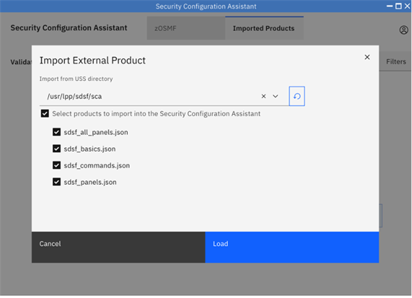 How does z/OSMF SCA help SDSF simplify security configurations