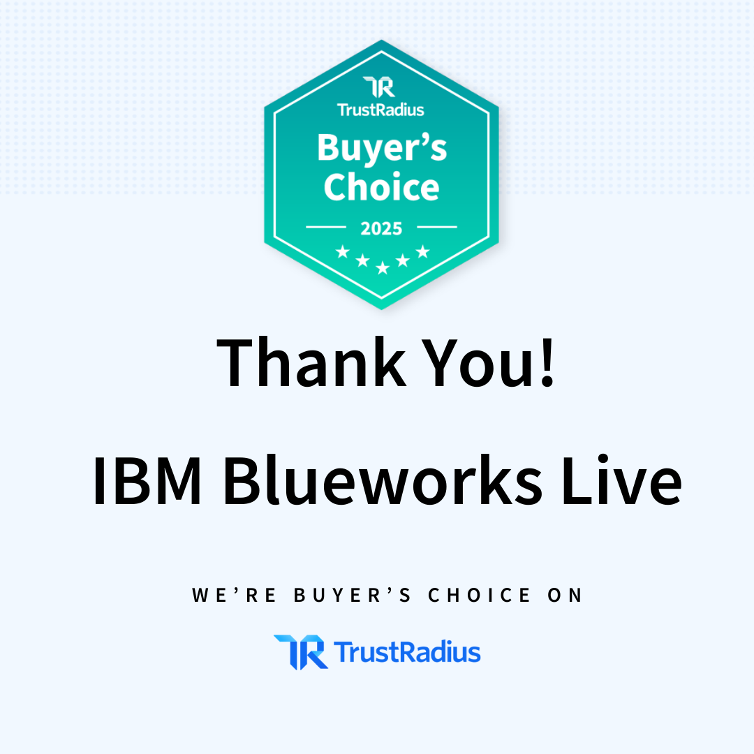 IBM Blueworks Live earns 2025 Buyer’s Choice award from TrustRadius