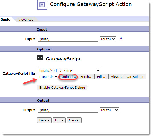 Recipe: DataPower: Basic XML Firewall Utility Service