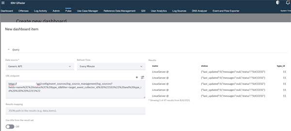How to Display Total Log Source Count in Pulse Using QRadar API | IBM ...