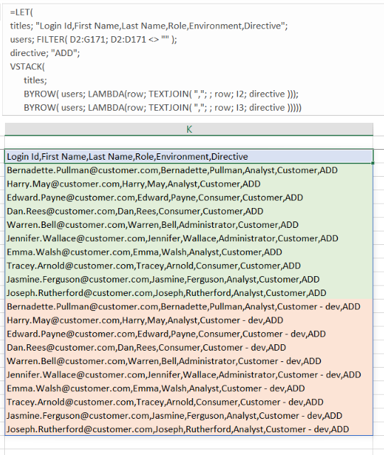 Import IBM PAoC users from a CSV file - an Excel formula approach ...