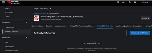 Red Hat build of Apache Camel for Spring Boot with AMQP on OpenShift for IBM Power