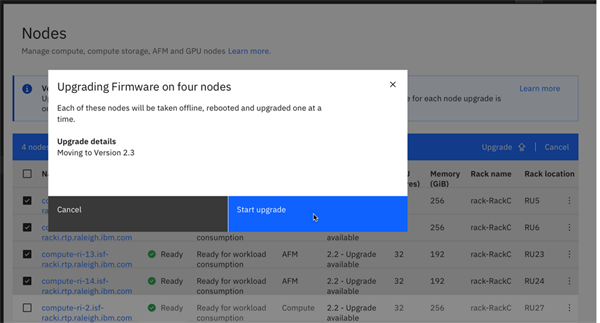 Compute node firmware management made easy and seamless on IBM Spectrum Fusion HCI