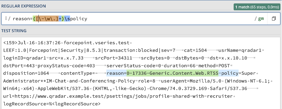 How to avoid ".*?" while writing CEPs in IBM QRadar