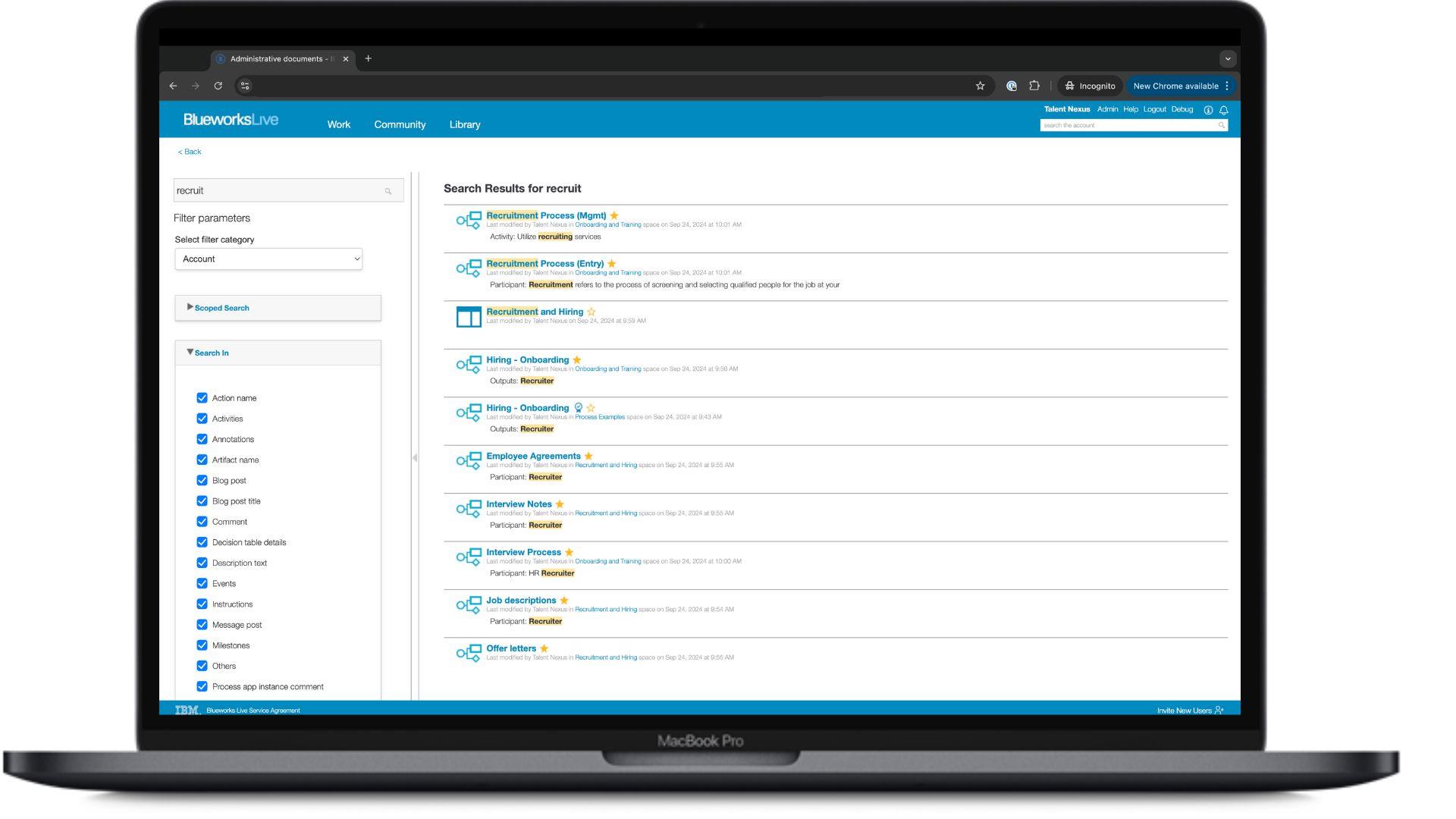 IBM Blueworks Live September 2024 Release Introduces Advanced Search ...