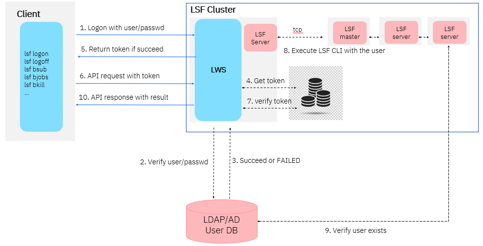 Using the new LSF Web Service